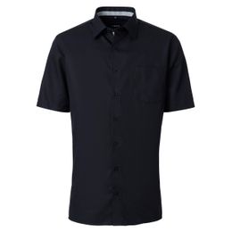 Businesshemd Venti "Venti Businesshemd Kurzarm uni", Herren, Gr. 39, Normalgr&ouml;&szlig;en, schwarz, 100% Baumwolle, unifarben, comfort fit, Hemden