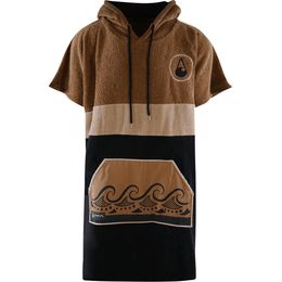 Wave Hawaii AirLite Cumbuco Unisex Poncho hellbraun M - Herrenshirts, -hemden & -pullover