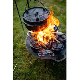 Petromax Dutch Oven Feuertopf 5,5 Liter mit Deckel und planer Boden - Camping-T&ouml;pfe