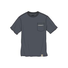 T-Shirt Carhartt "Grill", Herren, Gr. L, blau (blau, anthrazit), Obermaterial: 100% Baumwolle CO., Shirts T-Shirt