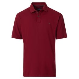 Poloshirt Casamoda "Casamoda Polo-Shirt uni", Herren, Gr. L, dunkelrot, 95% Baumwolle, 5% Elasthan, Shirts
