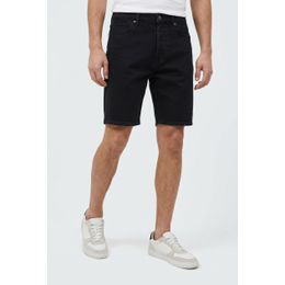 Only & Sons Shorts ONLY & SONS "ONSFADE STRETCH SHORTS BOX CRO DNM OTL", Herren, Gr. L, N-Gr, schwarz denim, Web, Obermaterial: 99% Baumwolle, 1% Elasthan, unifarben, relaxed fit knielang, Hosen Shorts