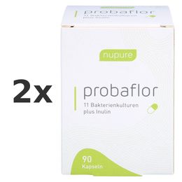 2x Nupure probaflor - 2-1 Rezeptur mit 11 Bakterienkulturen + Inulin 90 St