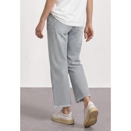 Comfort-fit-Jeans Street One, Damen, Gr. 26, L&auml;nge 28, indigo stripe washed, Jeans, 99% Baumwolle, 1% Elasthan, gestreift, kn&ouml;chelfrei, Jeans, Middle Waist