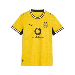 Trainingsshirt Puma "Borussia Dortmund 26/27 Heimtrikot Damen", Damen, Gr. L, faster gelb schwarz, Obermaterial: 100% Polyester. Rippe: 97% Polyester, 3% Elasthan. Einsatz: 100% Polyester, bedruckt, regular fit, Rundhals, Shirts