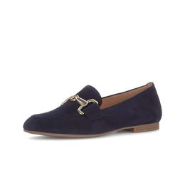 Slipper Gabor "Slipper", Damen, Gr. 37,5, blau, Schuhe Slipper
