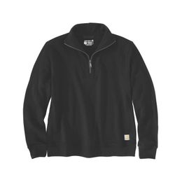 Kapuzenpullover Carhartt "Half-Zip", Gr. L, schwarz, Obermaterial: 50% Baumwolle CO. 50% Polyester PES., Pullover Kapuzenpullover
