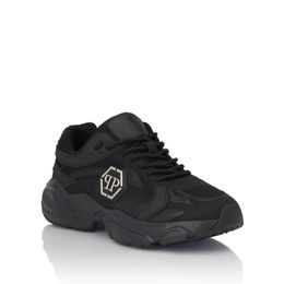 Laufschuh Philipp Plein "L&auml;ufer", Damen, Gr. 39, Normalschaft, 02, schwarz, Schuhe Laufschuh