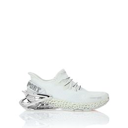 Laufschuh Plein Sport "Thunder Force Genx", Damen, Gr. 35, Normalschaft, 0191, wei&szlig;, nickel, Schuhe Laufschuh