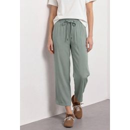 Street One Damen Culotteschwarz mint gr&uuml;n, Gr. 36, unifarben, Stoff, 100% Viskose, Hosen, High Waist
