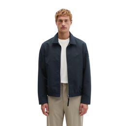 Marc O'Polo Outdoorjacke MARC O'POLO "aus wasserabweisendem Bio-Baumwoll-Canvas", Herren, Gr. L, deep night blau, Obermaterial: 75% Baumwolle, 25% Polyamid, unifarben, Manschette, Jacken Outdoorjacke