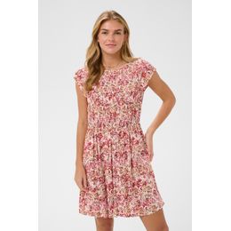 Sommerkleid Saint Tropez "GislaSZ Dress", Damen, Gr. L, N-Gr, ballerina brushed blooms, Web, Obermaterial: 100% Viskose, gemustert, kurz, Rundhals, Kleider Sommerkleid