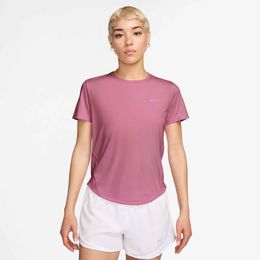 Lauftop Nike "W NK TEMPO DF SS TOP", Damen, Gr. XS, peony, reflective, Obermaterial: 100% Polyester, Tops, sportliche Schnittform, reflektierendes Logo, atmungsaktiv