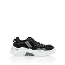 Laufschuh Plein Sport "Runner Sneaker", Damen, Gr. 35, Normalschaft, schwarz (02, schwarz), Schuhe Laufschuh