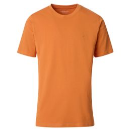 T-Shirt Casamoda "Casamoda T-Shirt uni", Herren, Gr. L, orange 476, 100% Baumwolle, Shirts T-Shirt