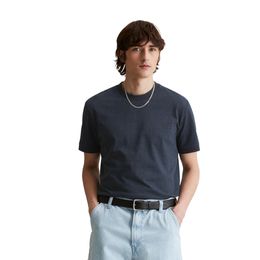 Marc O'Polo T-Shirt MARC O'POLO DENIM, Herren, Gr. L, bunt (dunkelblau_multi_01), Single Jersey, Obermaterial: 100% Baumwolle, regular fit, Rundhals, Shirts T-Shirt, regular aus reiner Bio-Baumwolle