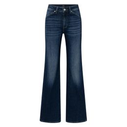 JOOP! Schlagjeans JOOP "Elvira", Damen, Gr. 28, N-Gr, navy, Denim/Jeans, Obermaterial: 98% Baumwolle, 2% Elasthan, unifarben, regular fit lang, Jeans, Regular fit mit ausgestelltem Bein