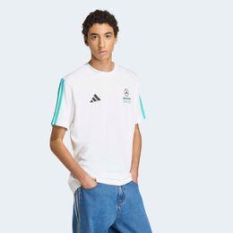 T-Shirt adidas Performance "MER DNA TEE M", Herren, Gr. L, wei&szlig;, semi mint rush, Obermaterial: 100% Baumwolle, Rundhals, Shirts T-Shirt