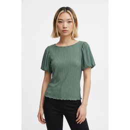 V&eacute;ro Moda Kurzarmshirt VERO MODA "VMLEIKA SS BOAT-NECK TOP JRS", Damen, Gr. L, gr&uuml;n (laurel wreath), Jersey, Obermaterial: 100% Polyester, unifarben, regular fit normal, U-Boot-Ausschnitt, Shirts, Kunstfaser, regular fit