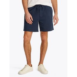 Shorts Tommy Jeans "TJM TWILL LOOSE BEACH SHORT", Herren, Gr. S, N-Gr, blau (schwarz night navy), Twill, Obermaterial: 100% Baumwolle, Hosen Shorts