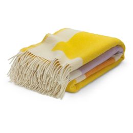 Maison Deux Schurwolldecke Colour Blocking