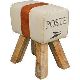 Wohnling WL5.107 Design Turnbock Sitzhocker Canvas Braun