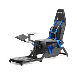 Next Level Racing Flugsimulations-Cockpit Boeing Commercial Edition schwarz-blau