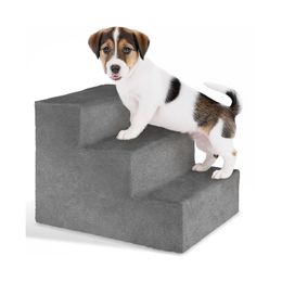 TecTake&reg; Haustiertreppe, f&uuml;r Hunde und Katzen, Belastbarkeit 50 kg, pflegeleicht, 37 x 45 x 34,5 cm