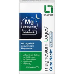 Dr. Loges + Co. GmbH MAGNESIUM-LOGES Gute Nacht mit Melatonin Kapseln 60 St