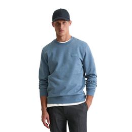 Marc O'Polo Sweatshirt MARC O'POLO "aus weichem Bio-Baumwoll-Sweat", Herren, Gr. XL, stormy blau, Obermaterial: 100% Baumwolle, unifarben, Rundhals, Sweatshirts Sweatshirt