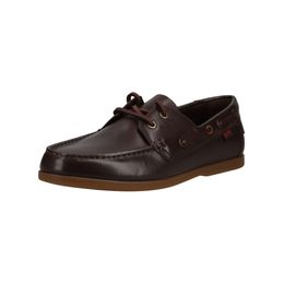 Bootsschuh Clarks "Clarks Halbschuhe Leder", Herren, Gr. 43, braun, Leder, Schuhe Bootsschuh