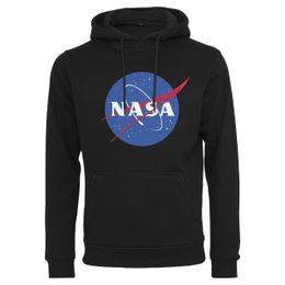 Hoodie MisterTee "MisterTee Herren NASA Hoody", Herren, Gr. XS, schwarz, 65% Baumwolle, 35% Polyester, bedruckt, Sweatshirts Hoodie