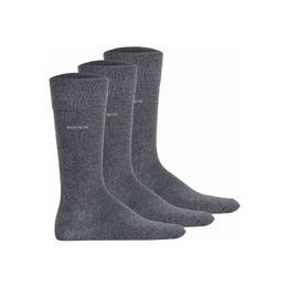 Kurzsocken BOSS "Socken 3er Pack", Herren, Gr. 39-42, grau, Obermaterial: 75% Baumwolle CO. 23% Polyamid PA. 2% Elasthan EL., Socken
