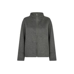 Outdoorjacke soyaconcept "Soya Concept Jacket SC-VIENNA 1", Damen, Gr. L, 99870 schwarz earth melange, Obermaterial: 60% Polyester, 30% Wolle, 4% Nylon, 3% Polyacryl / Acryl, 3% Viskose, Jacken Outdoorjacke