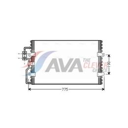 AVA CLEVER CHOICE Kondensator, Klimaanlage cn5093 f&uuml;r Peugeot