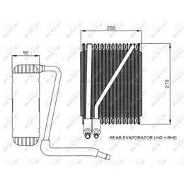 NRF Verdampfer, Klimaanlage 36044 f&uuml;r Ford VW SEAT