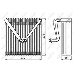 NRF Verdampfer, Klimaanlage 36141 f&uuml;r VW