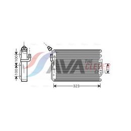 AVA CLEVER CHOICE Kondensator, Klimaanlage pr5042 f&uuml;r Porsche