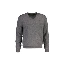 Sweater Gant "Strickpullover EXTRAFINE LAMBSWOOL V-NECK", Herren, Gr. L, grau (grau melange), Obermaterial: 90% Wolle NZW. 10% Polyamid PA., Sweatshirts Sweater
