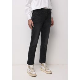 Loose-fit-Jeans Street One, Damen, Gr. 27, L&auml;nge 28, schwarz washed, Jeans, 63% Baumwolle, 25% Polyester, 10% Viskose, 2% Elasthan, unifarben, kn&ouml;chelfrei, Jeans, Middle Waist