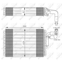 NRF Verdampfer, Klimaanlage 36030 f&uuml;r Mercedes