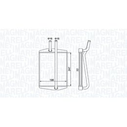 MAGNETI MARELLI W&auml;rmetauscher, Innenraumheizung 350218413000 f&uuml;r Ford