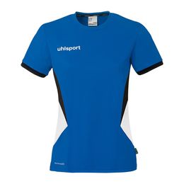 Trainingsshirt Uhlsport "Trainings-T-Shirt Equipe 29 Women", Damen, Gr. L, blau (azurblau, wei&szlig;, marine), Obermaterial: 100% Polyester Pol. recyc.., Shirts