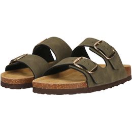 Sandale NOU "BUNDAO W CORK SANDAL V2", Damen, Gr. 37, schwarz ink, Synthetik, Schuhe Sandale