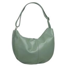 Shopper Samantha Look, Damen, Gr. B/H/T: 29cm x 24cm x 14cm onesize, gr&uuml;n, Leder, leicht gl&auml;nzend, unifarben, Taschen Shopper, echt Leder, Made in Italy