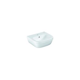 Grohe Handwaschbecken Euro Keramik 45cm, 1 Hahnloch und &Uuml;berlauf, alpinwei&szlig; (39324000)