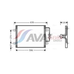 AVA CLEVER CHOICE Kondensator, Klimaanlage rta5256 f&uuml;r RENAULT