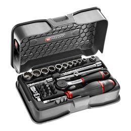 Facom Steckschl&uuml;ssel-Set 1/4 R.161B, 31-tlg (R.161-4P12U)