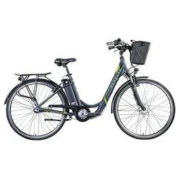 Z&uuml;ndapp E-Bike Z&Uuml;NDAPP "Z510" Gr. 48, wei&szlig; (grau, gr&uuml;n), Elektrofahrr&auml;der, 48cm, 28 Zoll (71,12cm), Pedelec, Elektrofahrrad f&uuml;r Damen u. Herren