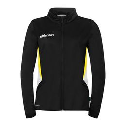 Trainingsjacke Uhlsport "Trainingsjacke Equipe 29 Classic Women", Damen, Gr. L, schwarz (schwarz, wei&szlig;, limonengelb), Obermaterial: 100% Polyester Pol. recyc.., Jacken Trainingsjacke